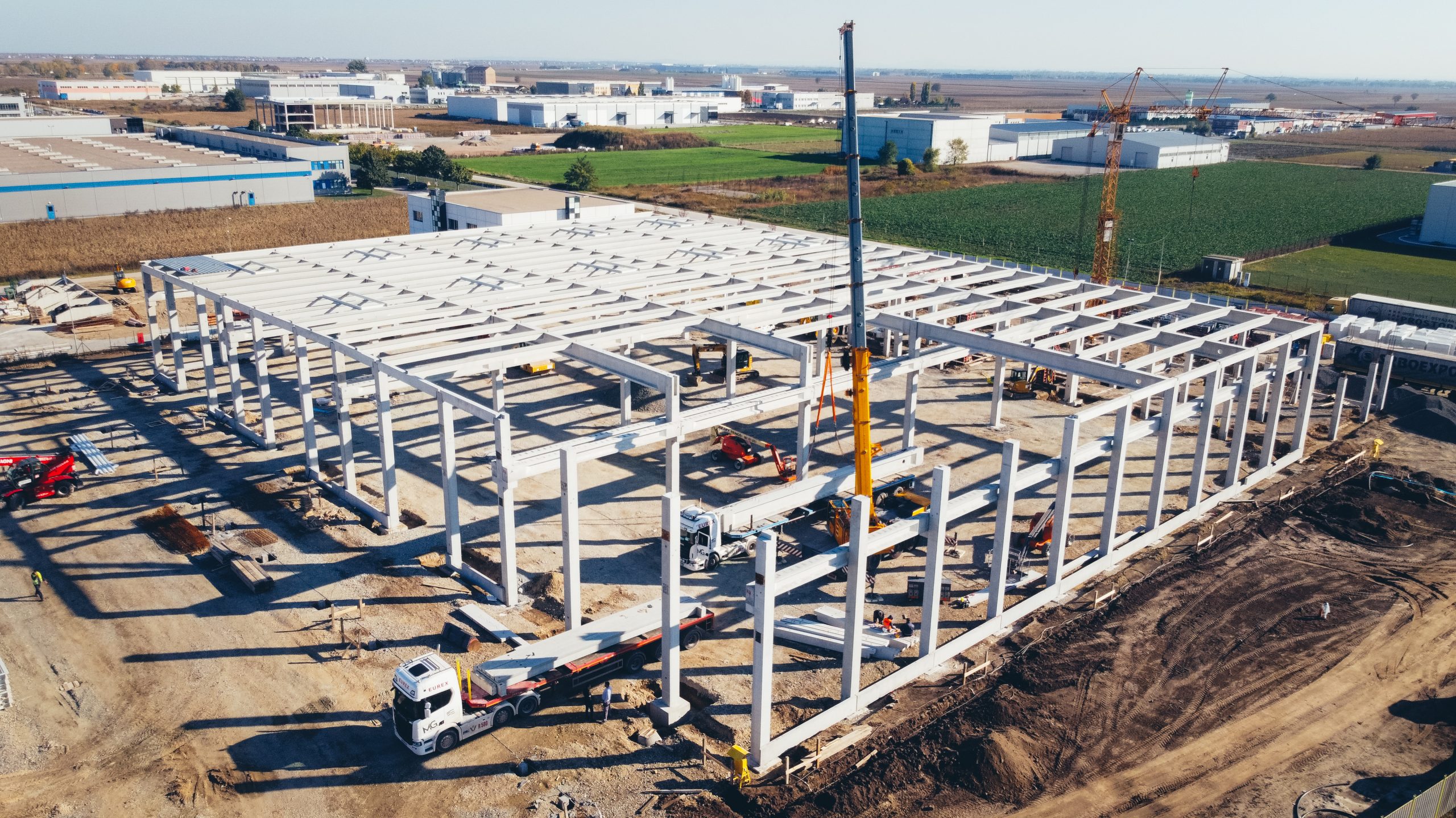 Betonske Konstrukcije | Montaža Industrijskih Hala | MG Precast